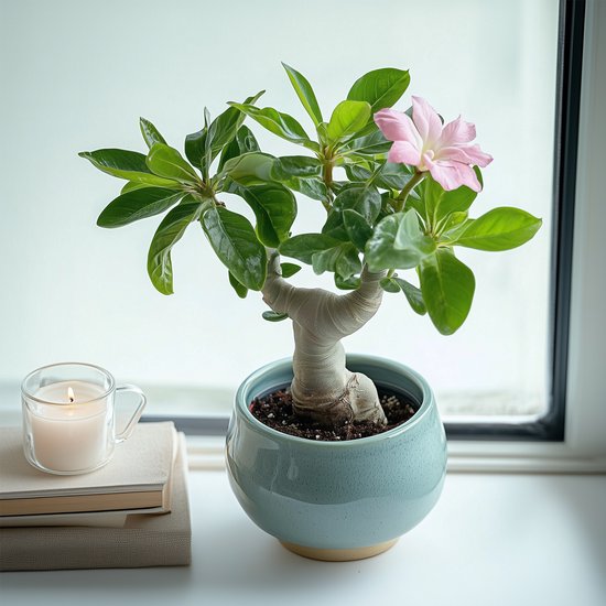 Plant in a Box - Adenium Obesum - Pokon - Set van 2 - Bloeiende ...