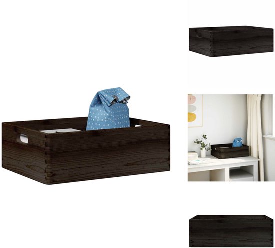 vidaXL Houten Kist - Houten Kisten - Houten Opbergkist - Opbergdoos ...