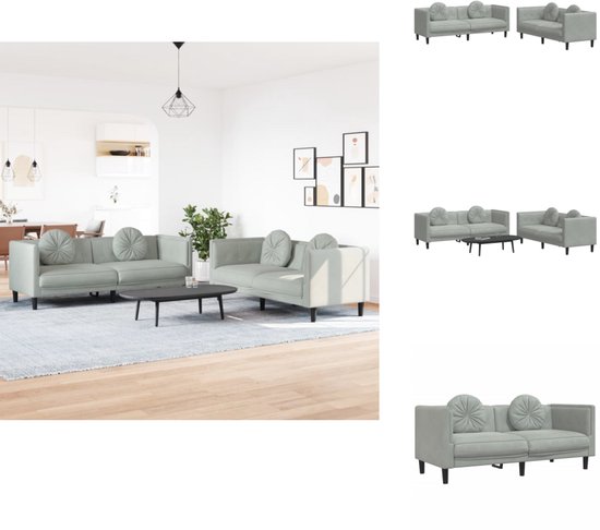 vidaXL Bankstel - Bankstellen - Bankenset - Bank - 2-delige Loungeset ...