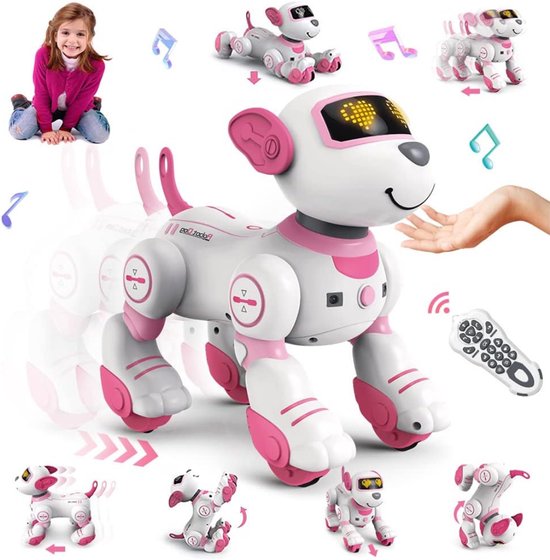 Interactieve Robot Hond – Robothond Met LED ogen - Doet allerlei ...