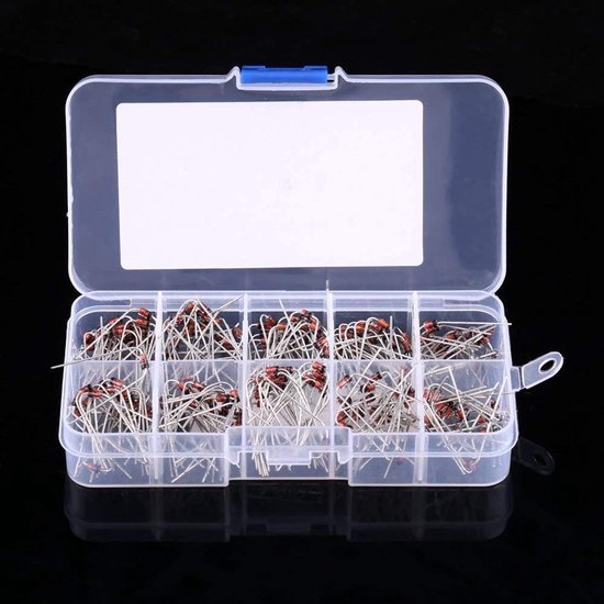 Diode Assortment Kit - 200pcs 10 Values Zener Diode Assortment Kit ...