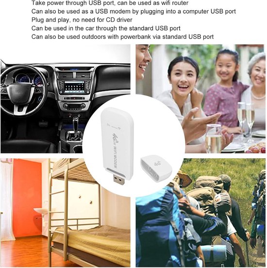 Mobiele WiFi-hotspot 4G LTE Draagbare Router Pocket Netwerkhotspot USB ...