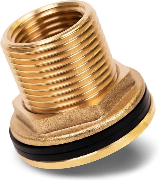 Universele regenton doorvoer - messing - 1/2 inch aansluiting | bol