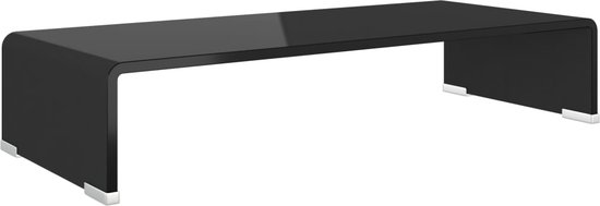 vidaXL TV-meubel - Monitorverhoger Zwart - 60x25x11 cm TV-meubel - Tv ...