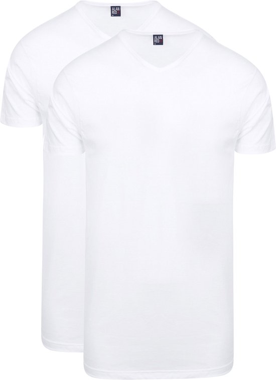Alan Red Vermont Extra Lange T-Shirts Wit (2Pack) - Maat XL - Heren | bol