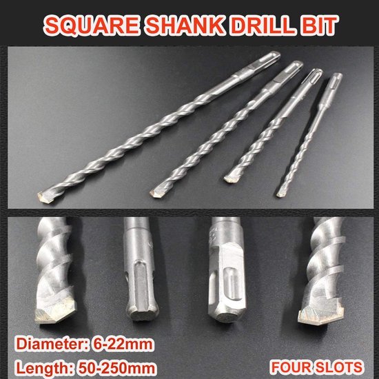 Vogueing Tool Elektrische Hamer Boren Vierkante Schacht Chroom Staal ...