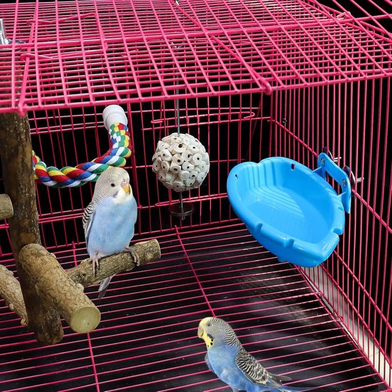 Vogel Douche - Accessoires voor Papegaaien en Kanaries - Blauw | bol