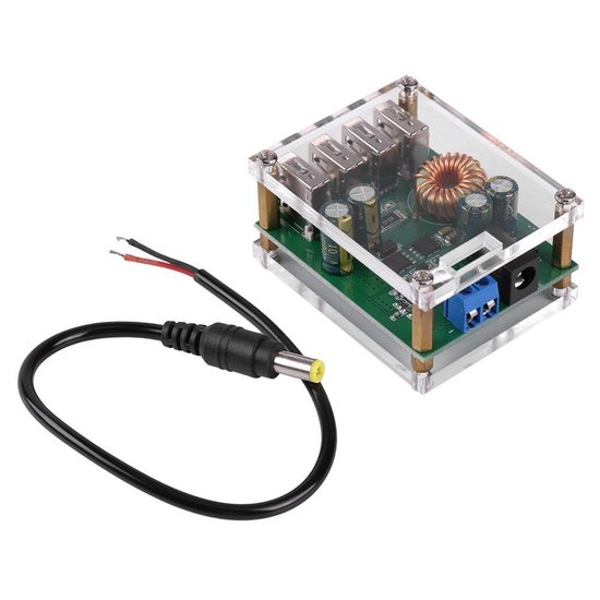 DC-DC Step Down Voltage Transformer 7-60V Input 5V 5A Output With 4 USB ...