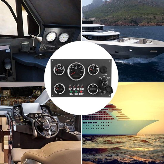 Set digitale indicatoren - Frontpaneel roestvrij staal 316 - Auto boot ...