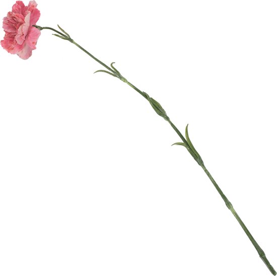 Kunstbloem anjer 66cm roze | bol