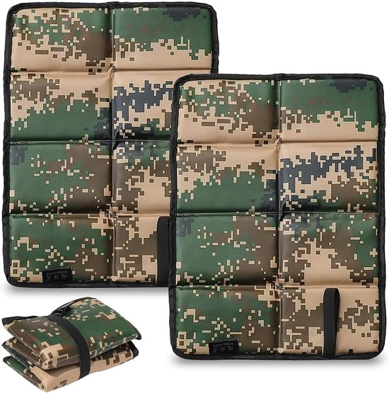 SNQ Opvouwbaar zitkussen - 2-pack - Buitenzitkussen - Warm zitkussen - Waterdicht... | bol