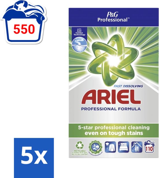 Ariel Professional - Original - Lessive en poudre - Witte et couleurs ...
