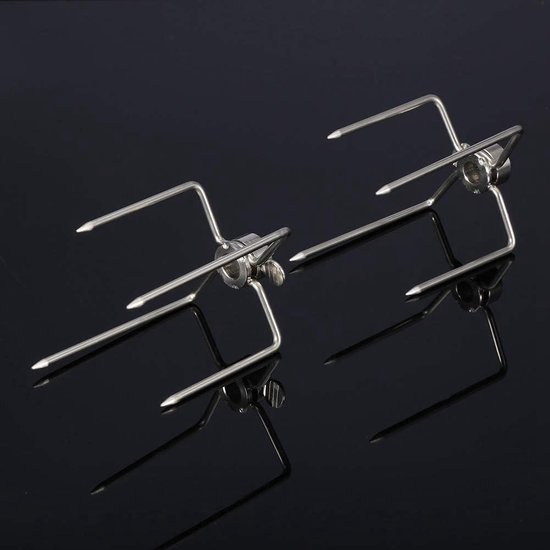 Barbecue Vork 2 STKS Multifunctionele Rvs Spit Vorken - Kip Grill ...