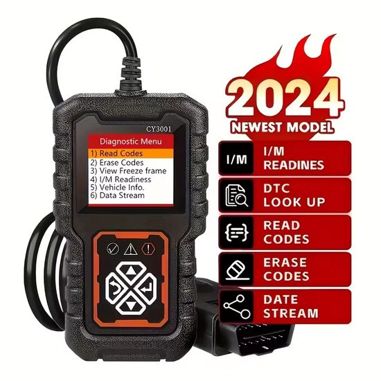 Premium CY3001 OBD2 Scanner – Auto Diagnoseapparaat – Foutcode Lezer ...