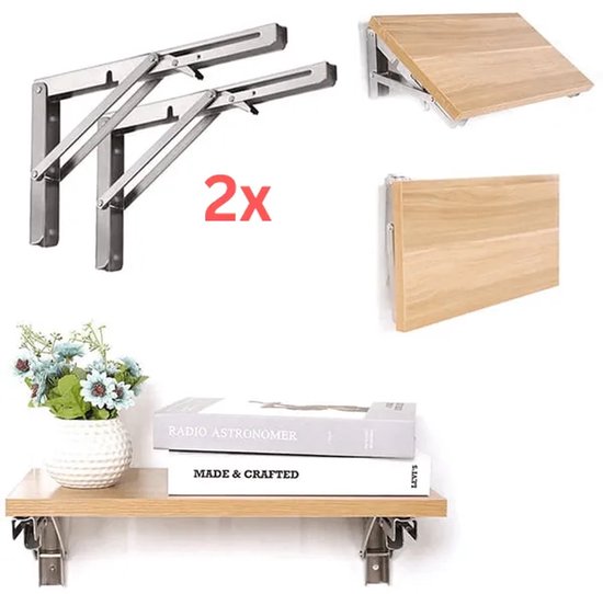 Home & Marker - Inklapbare Muurplank - Wandplank - Muur Plank - Wand ...