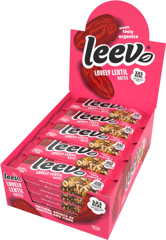 Leev Dates Lovely Lentil Bar 30GR | bol