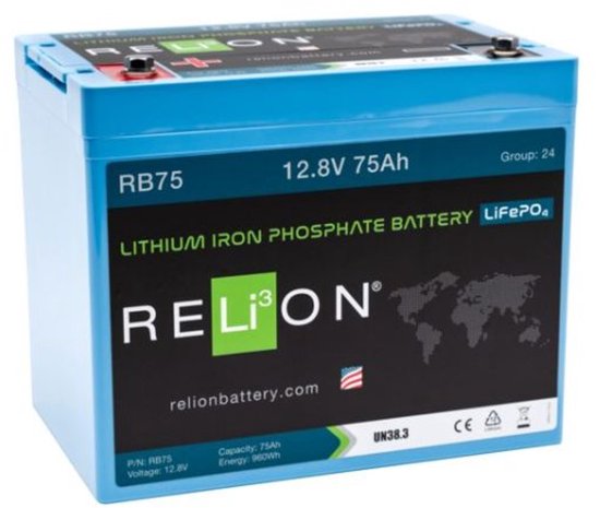 RELiON RB75 lithium Accu LiFePO4 12.8V 75Ah | bol