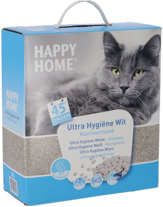 Happy Home Hygiene Ultra Hygiene Wit - Kattenbak - 10 l | bol