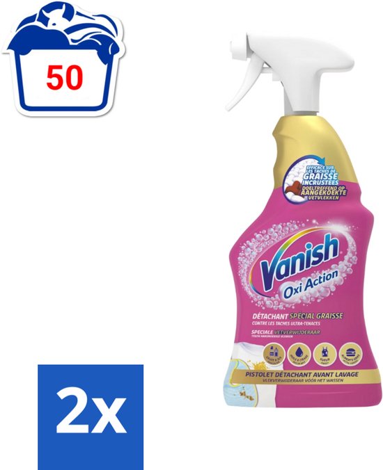 Vanish Oxi Action - Vlekkenverwijderaar Spray - Vetverwijderaar ...