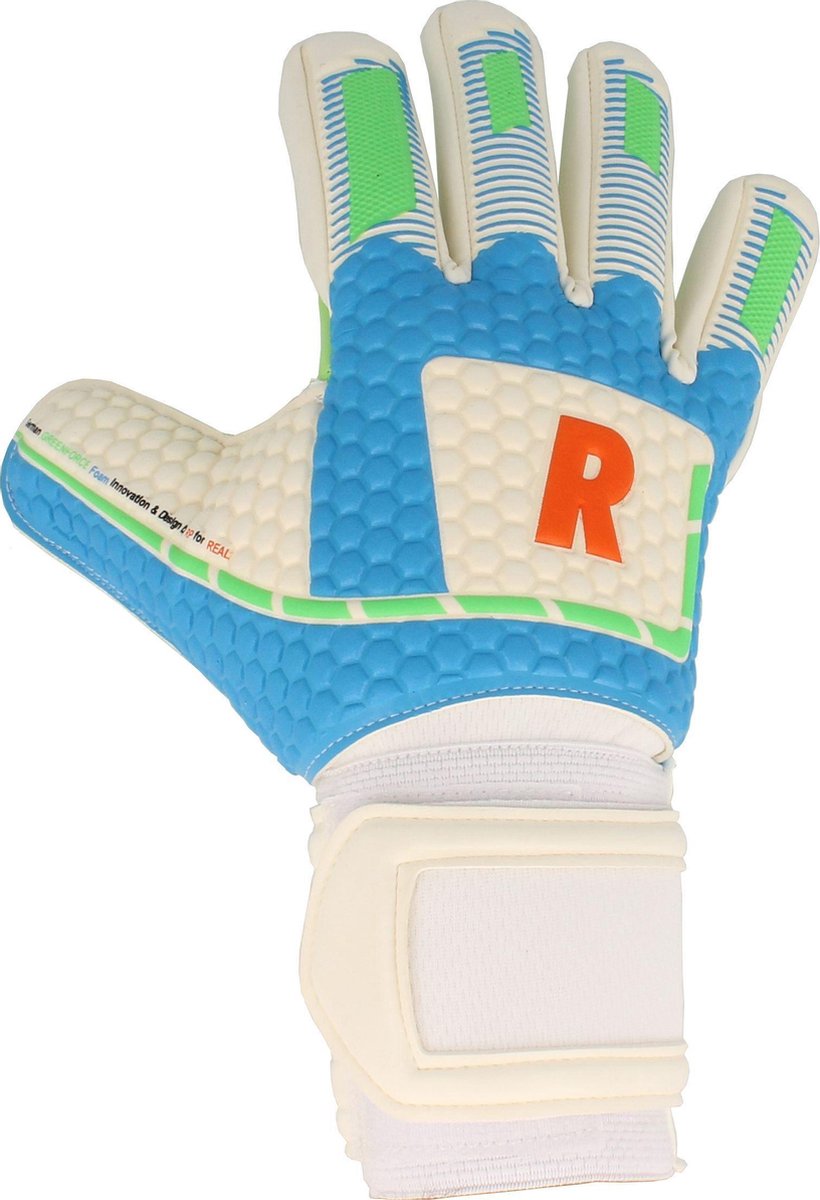 Real Greenforce Keepershandschoenen Kinderen - Wit / Groen / Lichtblauw ...