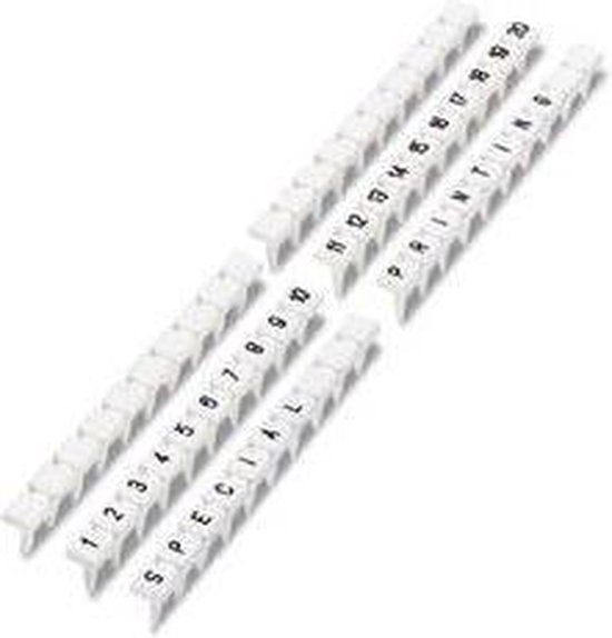 PHOE cod rijgklem BNB-ZB ZB 5,2-LGS, wit, opdruk cijfers | bol