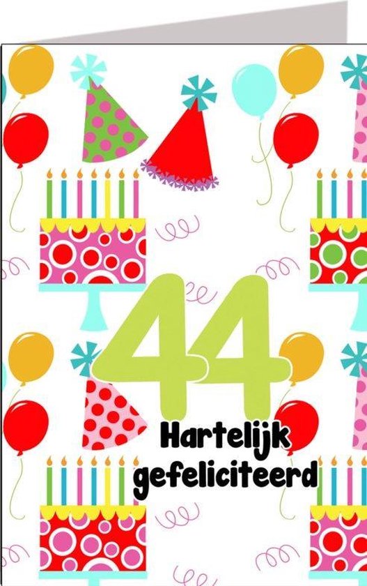 Verjaardagskaart 44 jaar | bol.com