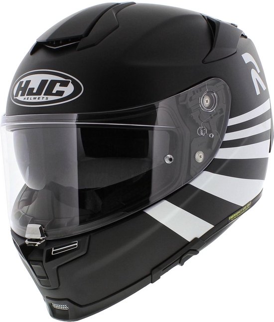 HJC RPHA 70 motorhelm Stipe mat zwart wit XS | bol
