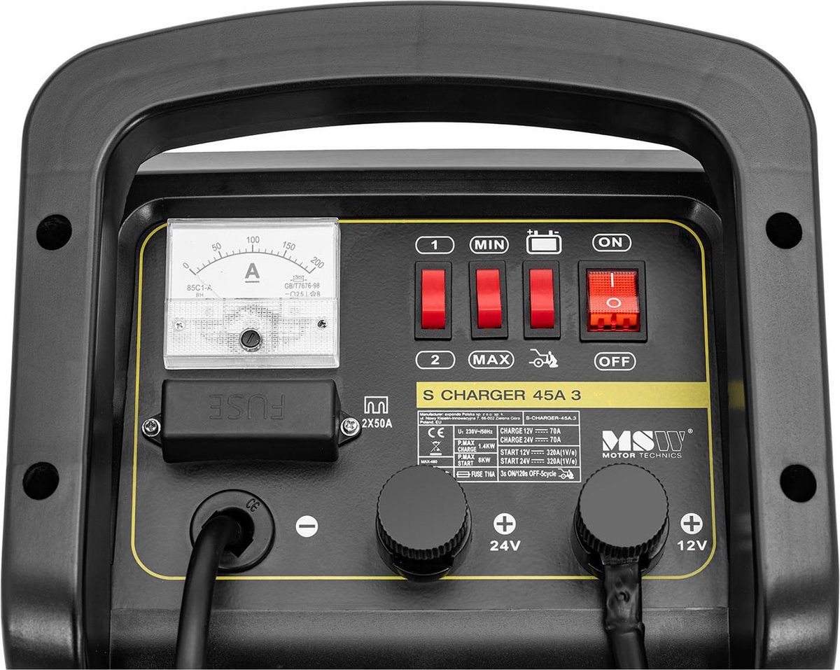 MSW - Auto-acculader - jumpstart - 12 / 24 V - {{laadstroom_1476_temp ...