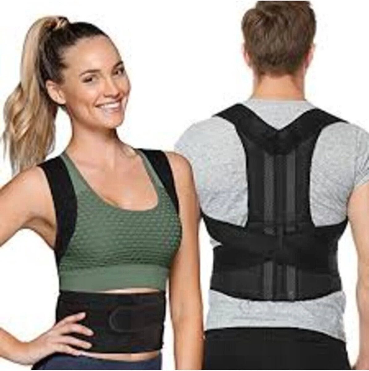 Rugbrace Posture Corrector Voor Vrouwen en Mannen | Verstelbare ...