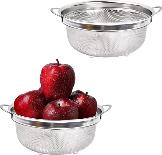 Zeef keuken, roestvrijstalen pastazeef, keukenzeef met handvat ...