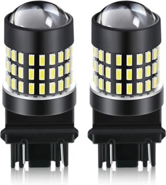 TLVX T25 3157 P27W LED Autolampen / Canbus / Kleur 6000K / Wit licht ...