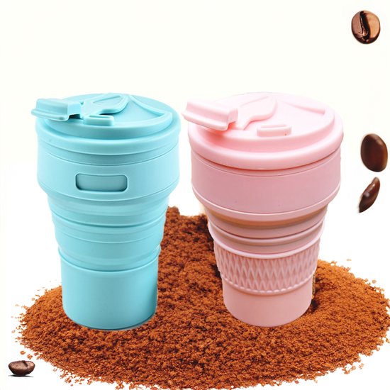 Shobb - Opvouwbare beker - Inklapbare beker - Koffiebekers to go ...