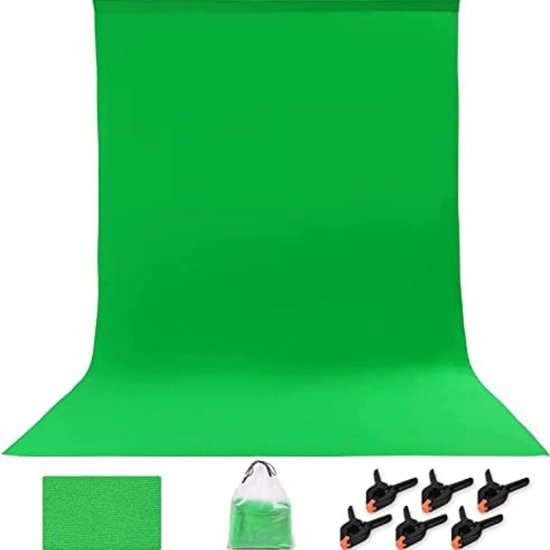 Achtergrondsysteem - Green Screen Doek - Green Screen Studio | bol