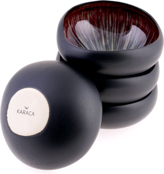 KARACA Black Galactic Reactive Bowl 4-delige set, 350 ml modern ...