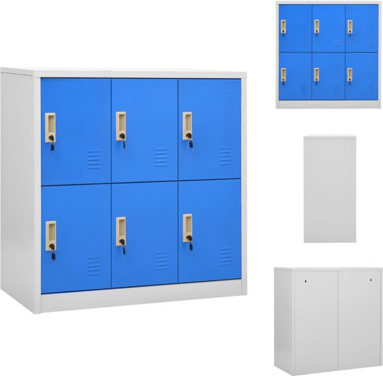 vidaXL Lockerkast - Lockerkasten - Locker Kast - Locker Kasten ...