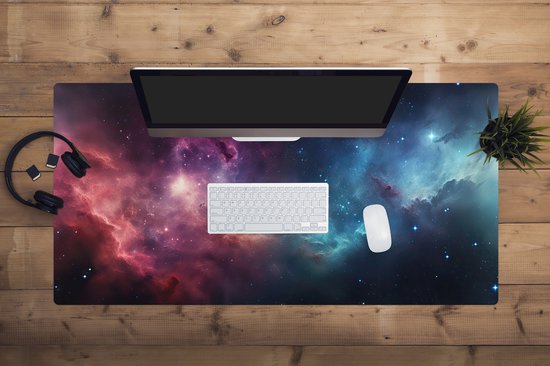 Muismat 120x60 cm - Bureaumat gaming galaxy - Computer en gameroom ...