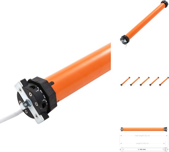 vidaXL Buismotor 100 kg - 45mm - Oranje 230V - Badkamermeubel | bol
