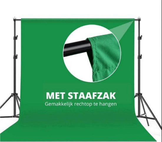 Velox Green Screen Doek - Greenscreen - Fotostudio - Green Screen ...