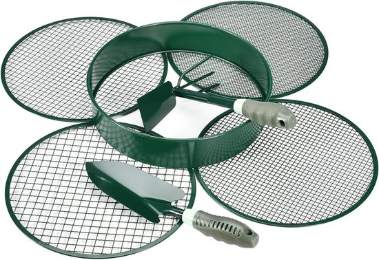 4-in-1 tuinzeef aarde grote zeef weerbestendig zeef, met 4 verwisselbare... | bol