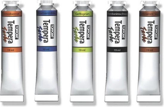 Tempera-verf 6 tubes á 19ml | bol
