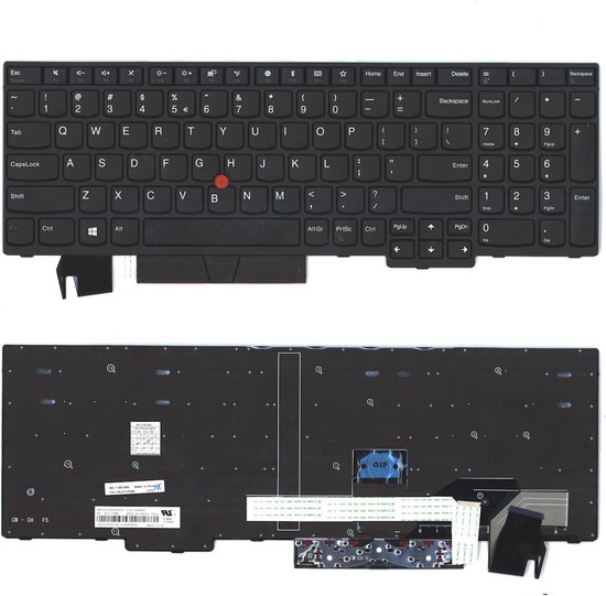 Keyboard geschikt voor Lenovo ThinkPad P53 US/NL Qwerty (non-backlit) | bol