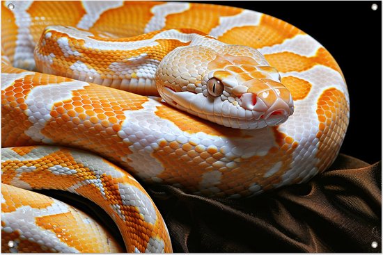 Slang tuinposter - Reptiel poster - Tuinposter Schaduw - Tuinschilderij ...