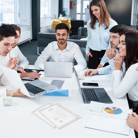 Doorzichtige Plastic Mappen A5 Formaat 24 Stuks - Poly File Mappen Met ...