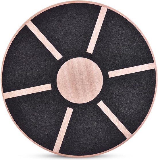 Balancing Rocker Wobble Board Wooden Fitness Equipment - 360 Degree ...