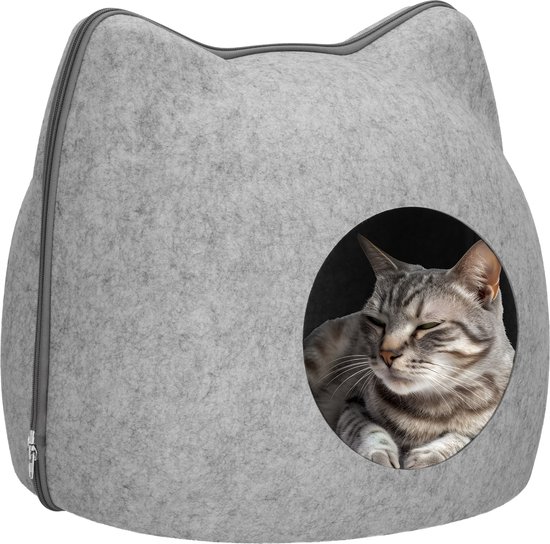 Springos Kattenmand - Kattenhuis - Bed - Kussen - 38 x 36 x 35,5 cm ...