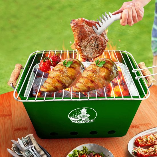 Barbecue Grill Groen - Gemakkelijk Mee te Nemen - Draagbare BBQ ...