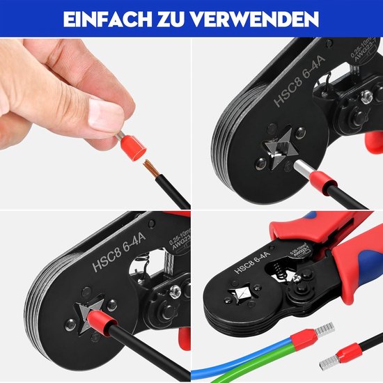 Zelf Verstelbare Ratchet Bootlace Crimper Tang Set - Krimptang Set 025 ...