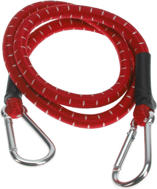 FX Tools Bagage spin/spanelastiek voor fiets/auto - 2x - rood - 80 cm ...