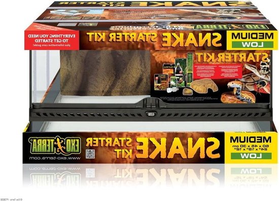 Slangenstarterset - Terrarium Exo Terra, ideaal voor beginners met ...