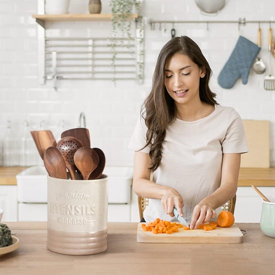 Sabine keramische gebruiksvoorwerpenhouder 182 cm groot - opslag van ...
